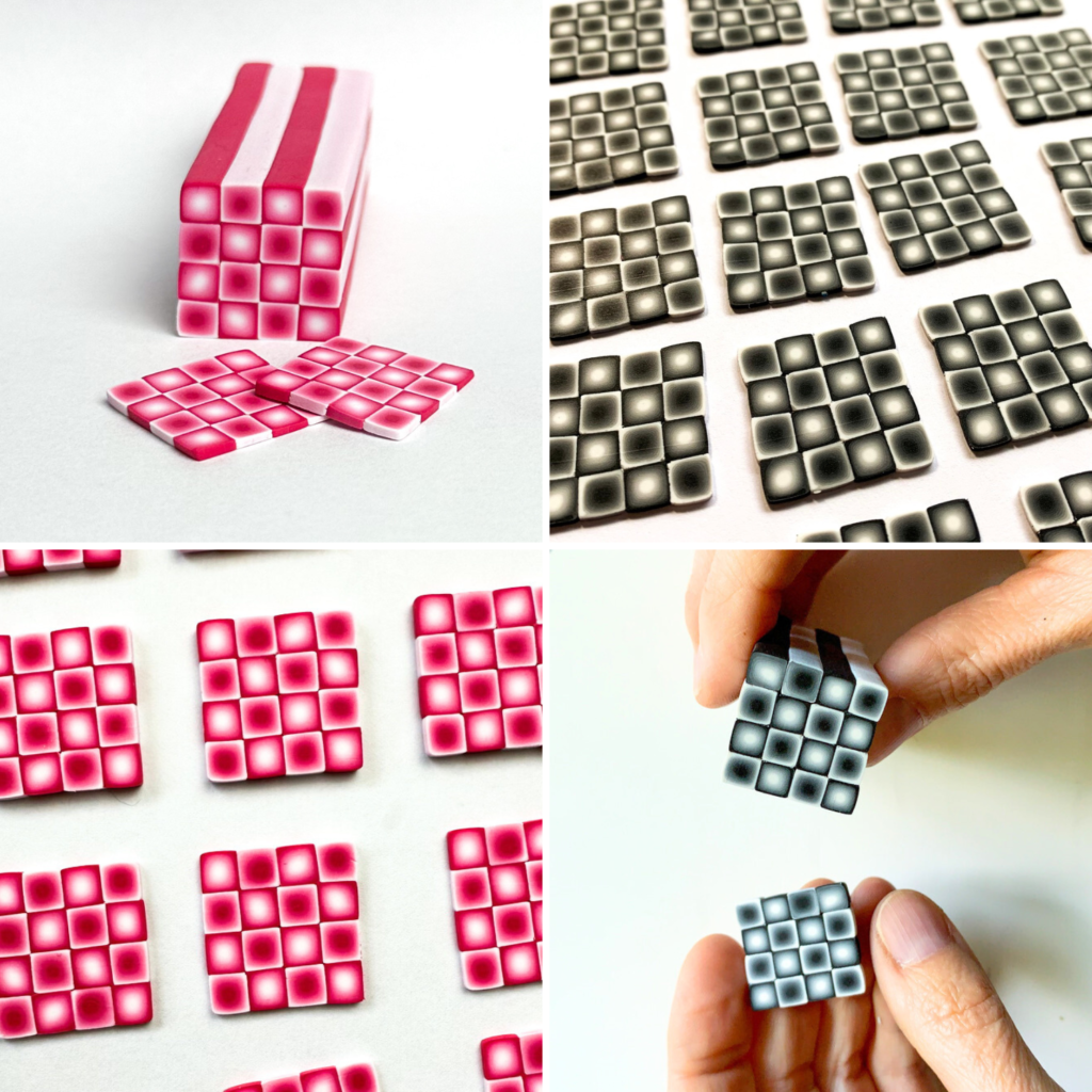 How to Make a Blended Checks Polymer Clay Cane | Tutorial - Sandra ...