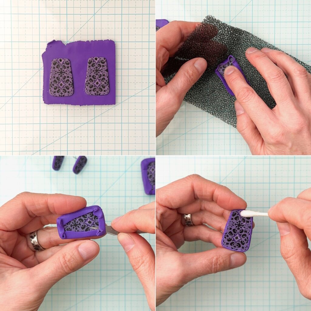 How to Finish Polymer Clay Earrings Like a Pro - Sandra Callander