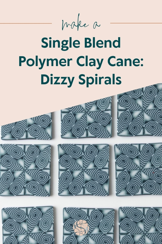 Make a Single Blend Polymer Clay Cane | Dizzy Spirals - Sandra Callander