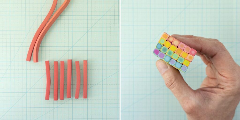 How to Make a Scrap Polymer Clay Cane with a Retro Twist - Sandra Callander